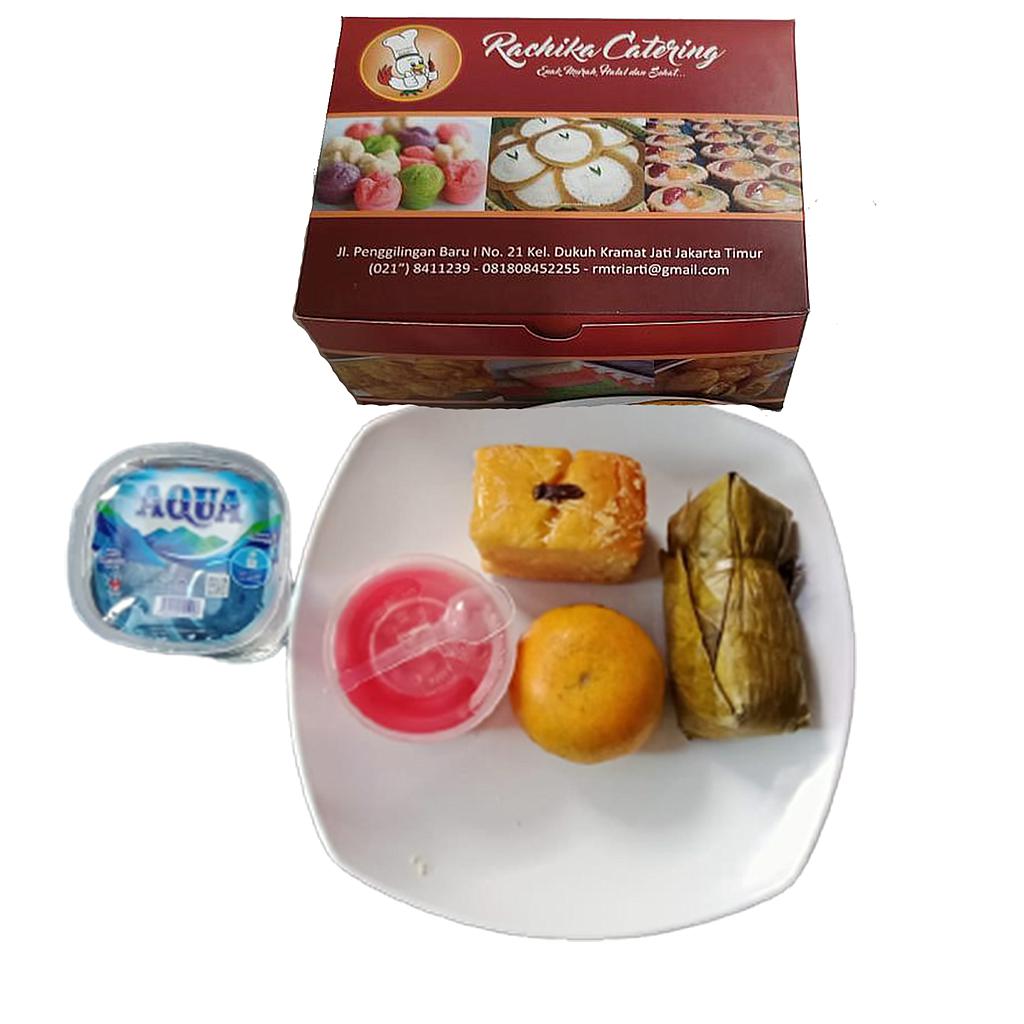 SNACK BOX AREM AREM BOLU TAPE PUDING BUAH AIR MINERAL | e-Order